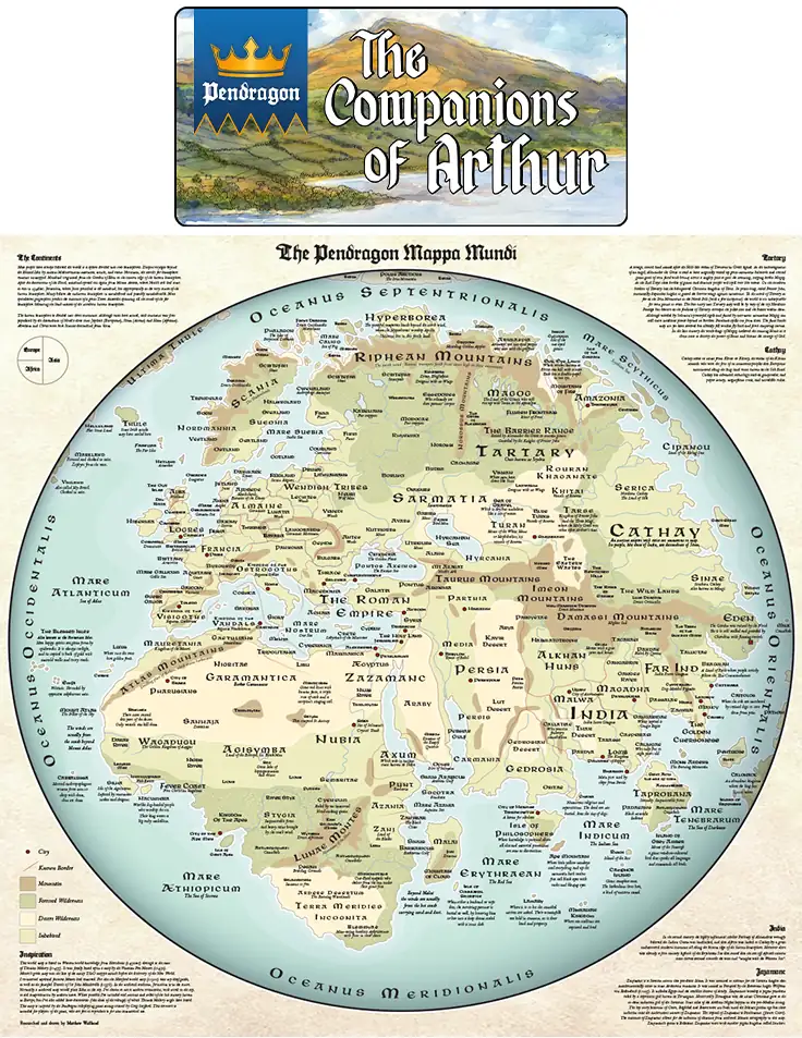 Pendragon Mappa Mundi - Chaosium | Matthew Wallhead | Companions of ...