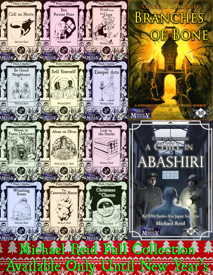 Michael Reid Full Collection [BUNDLE] - Chaosium | Miskatonic Repository | DriveThruRPG
