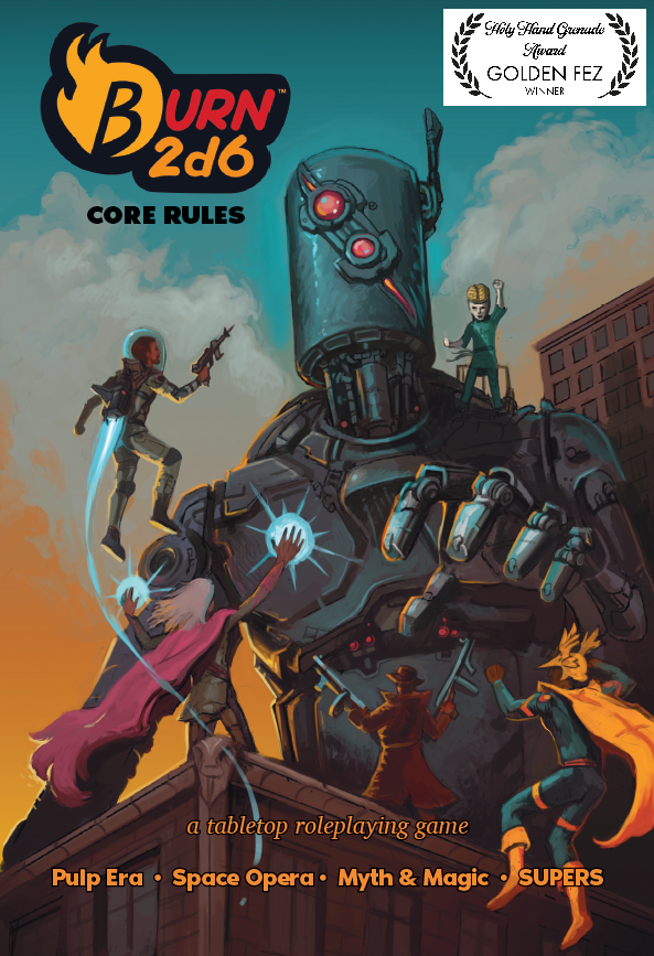 BURN 2d6 Core Rules - Saltheart RPG | DriveThruRPG