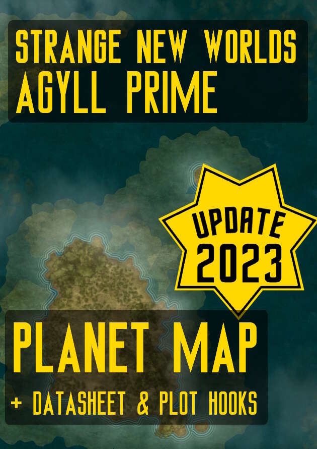 Strange New Worlds – Planetary Map - Agyll Prime (includes datasheet ...