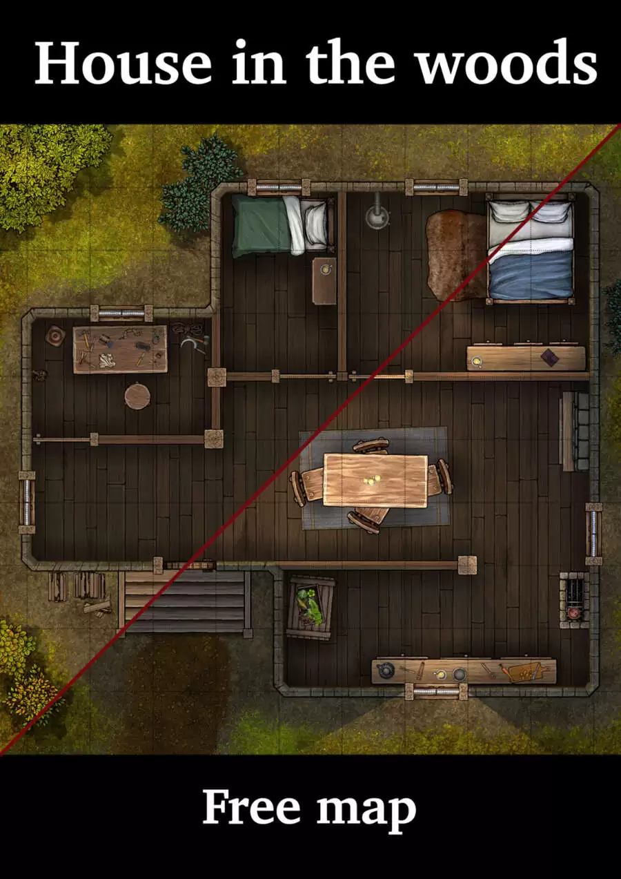 Dnd Map House The Magnificent Manor – Angela Maps – Free, Static,