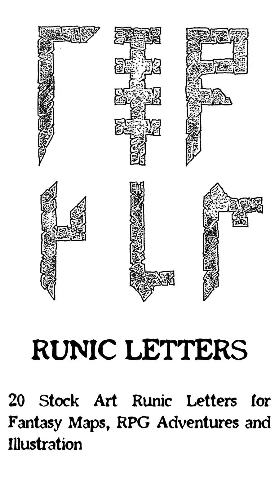 Fantasy Stock Art: Runic Letters - The Black Fortress | Fantasy Stock ...