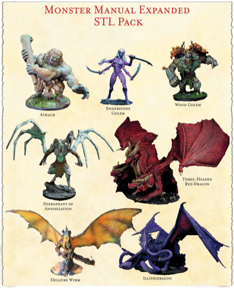 Dragonix's STL Pack: Monster Manual Expanded - Dragonix Books ...