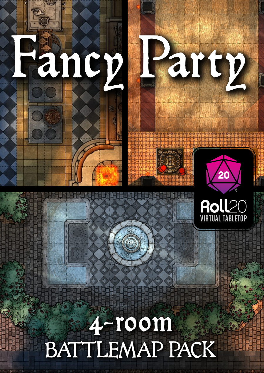 Fancy Party Map Pack | Roll20 VTT - HisCursedness | Maps | DriveThruRPG