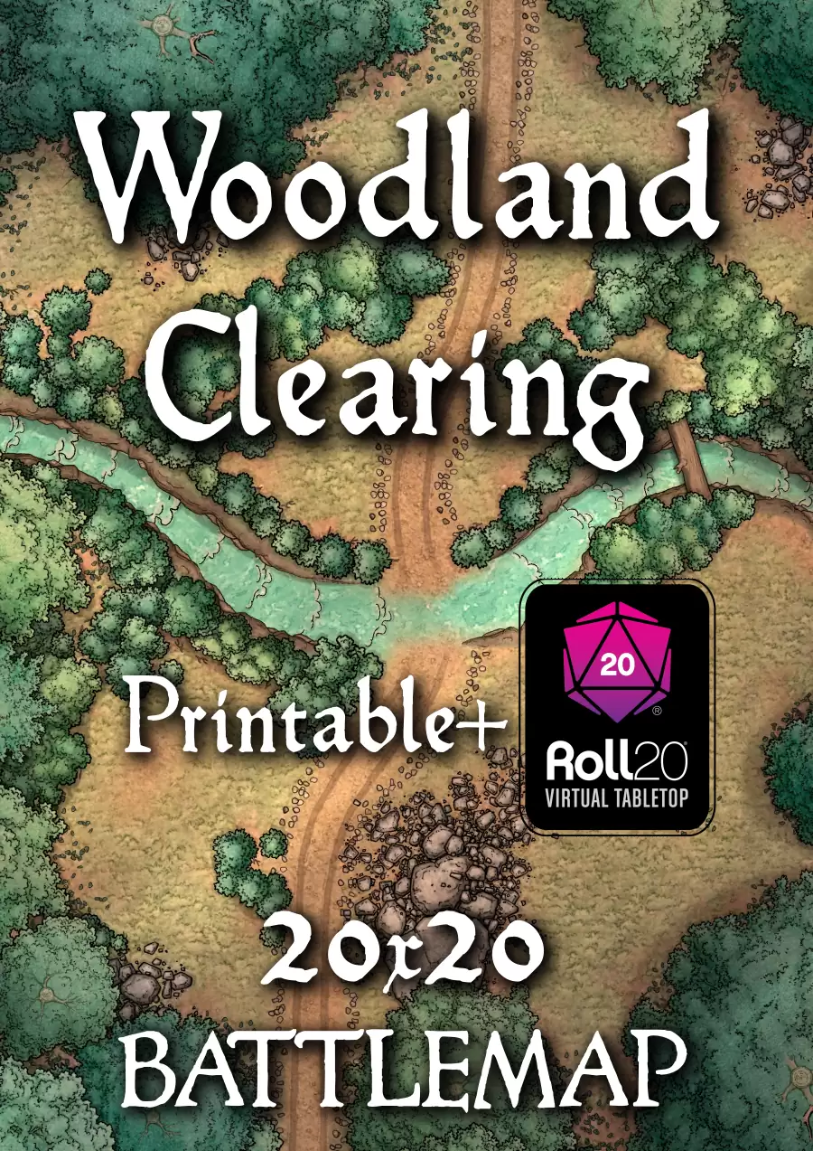 Woodland Clearing Battlemap [BUNDLE] - HisCursedness | Maps | DriveThruRPG