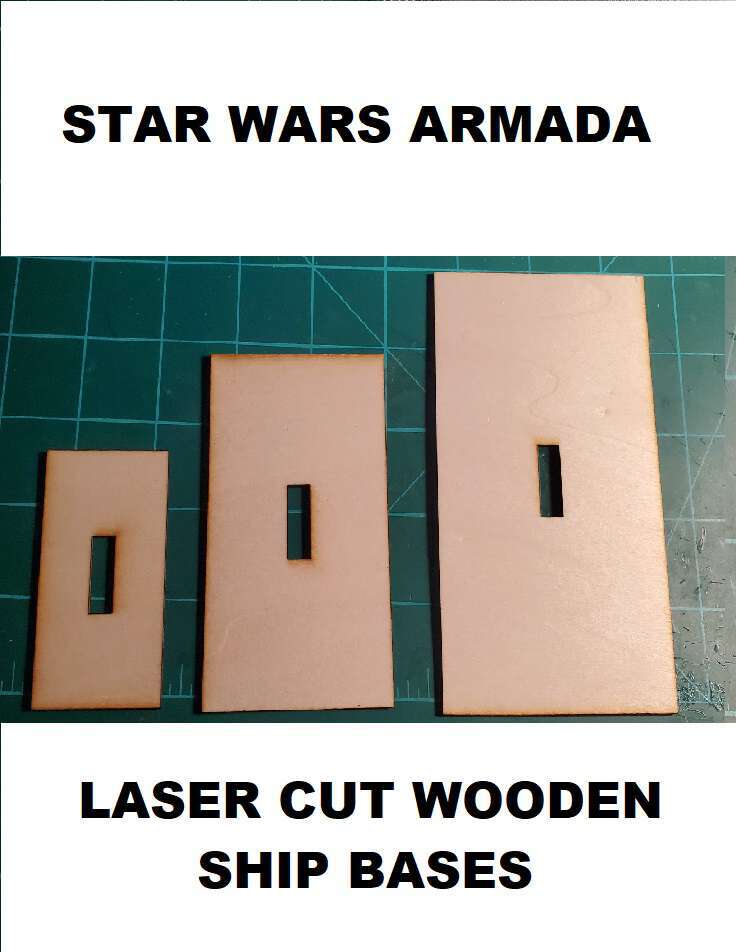 Star Wars Armada Ship Bases - Laser Cut Files - Cabal Coffers | DriveThruRPG