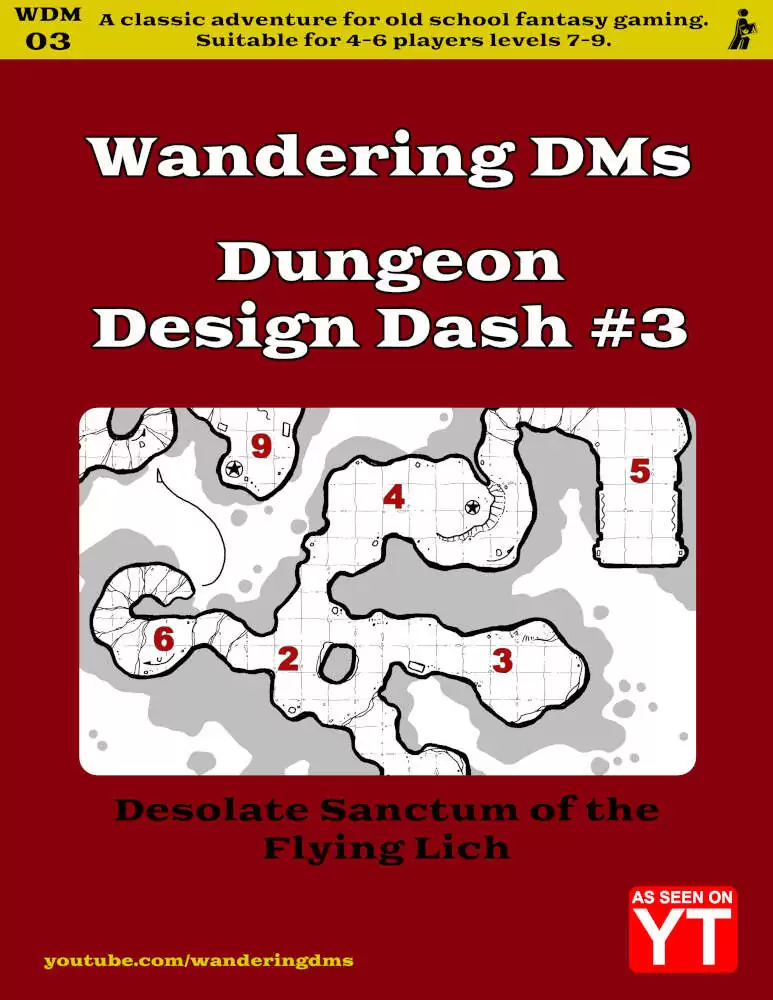 WDM03 Dungeon Design Dash #3 - Desolate Sanctum of the Flying Lich - Wandering DMs | DriveThruRPG
