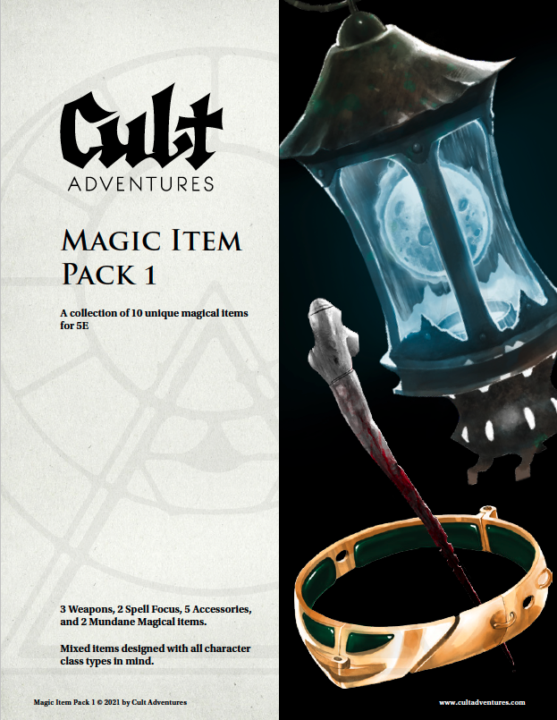 Magic Item Pack 1 (5E) - Cult Adventures | DriveThruRPG
