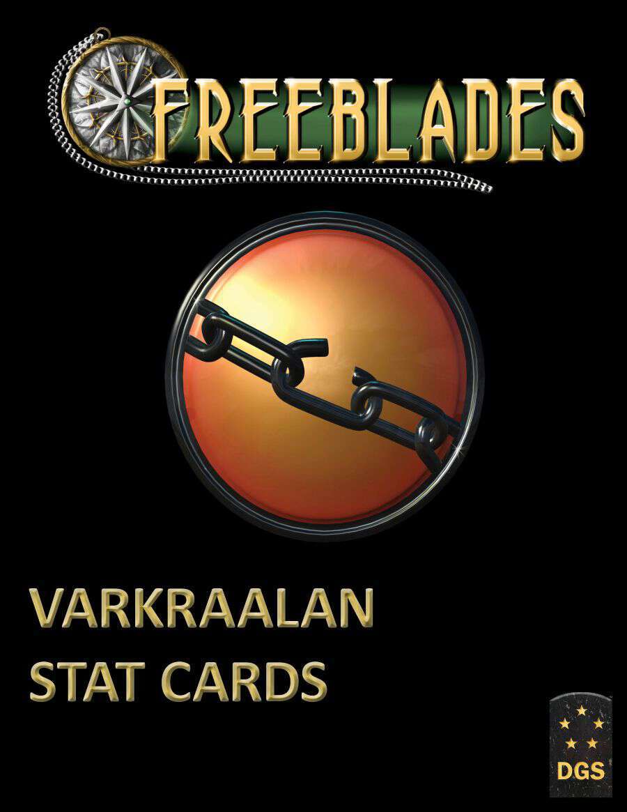 Freeblades Varkraalan Model Stat Cards MAR25 - DGS Games | DriveThruRPG