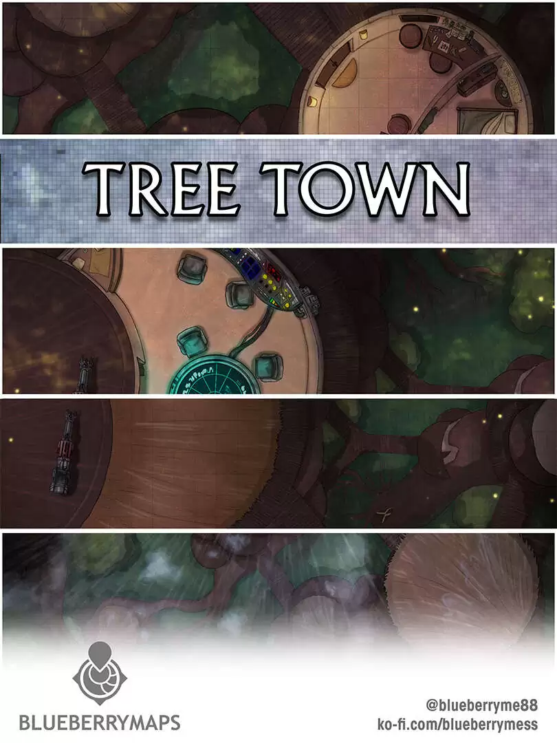 Tree Town - Blueberrymaps | DriveThruRPG