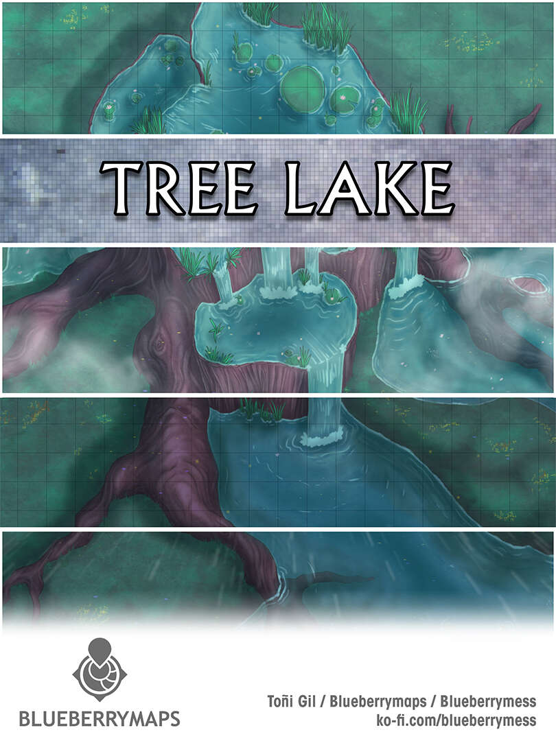 Tree Lake - Blueberrymaps | DriveThruRPG