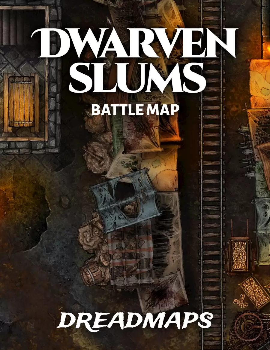 DreadMaps: Dwarven Slums 40x40 - Dread Maps | Caves & Dungeons ...