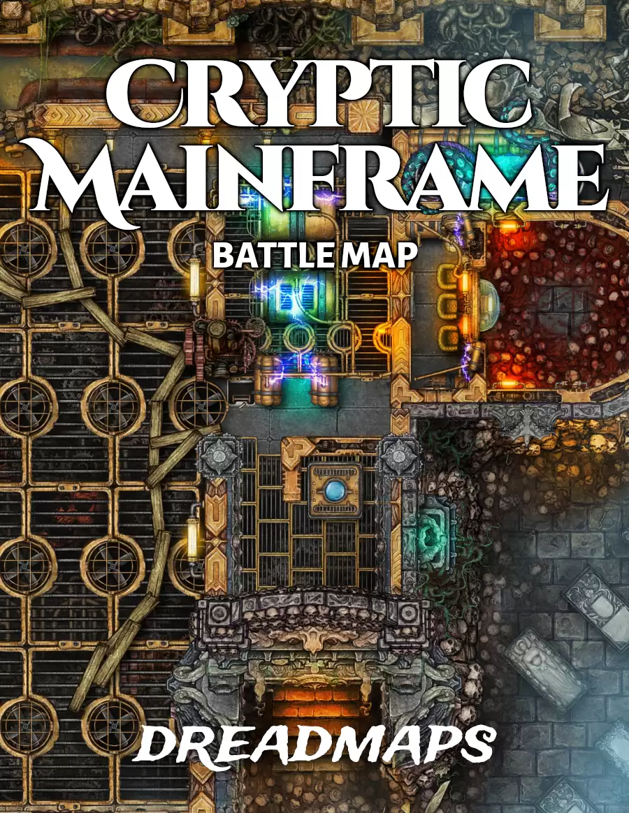 DreadMaps: Cryptic Mainframe 40x40 - Dreadmaps | DriveThruRPG