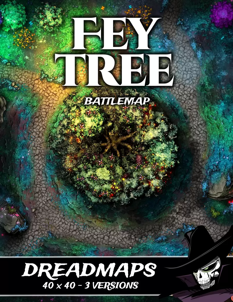 DreadMaps: Fey Tree 40x40 - Dreadmaps | Wilderness | DriveThruRPG