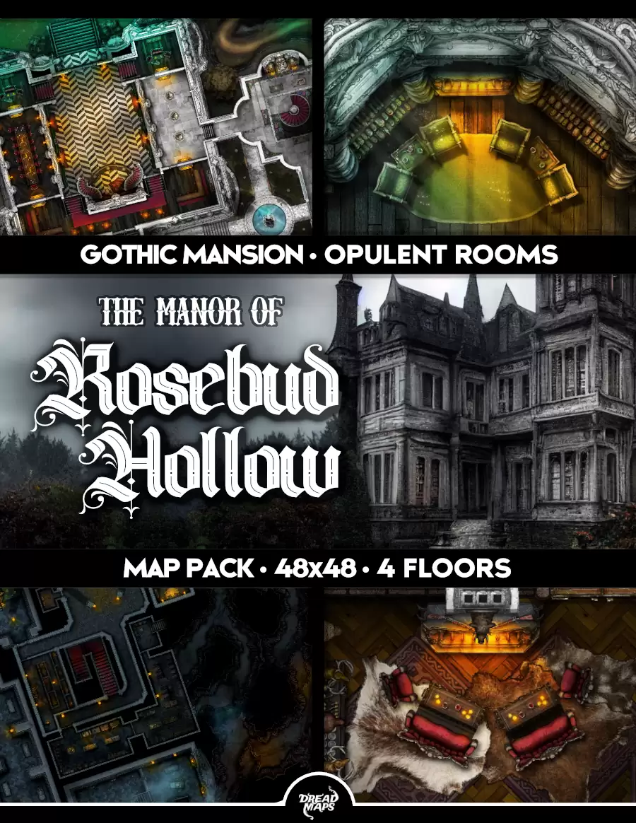 Rosebud Hollow - Gothic Victorian Opulent Manor Crypts and Dungeon - 4 ...