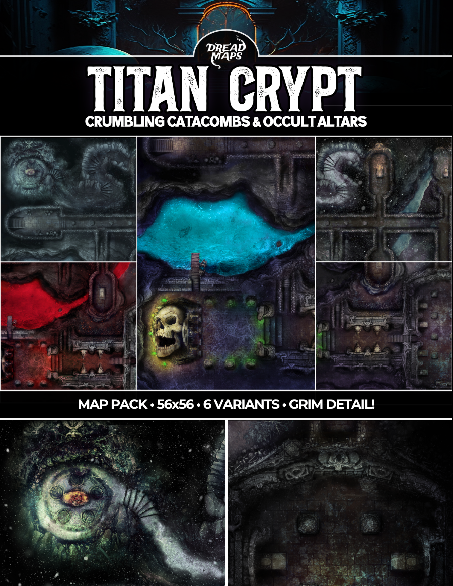 Titan Crypt - Catacombs Underground River and Altars - Dreadmaps ...