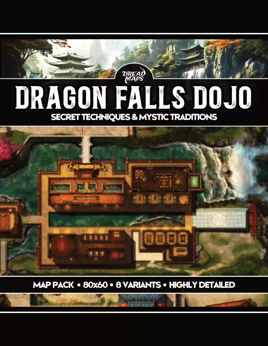 Dragon Falls Dojo - 8 Variants - Eastern Feudal Japan Ninja Samurai ...