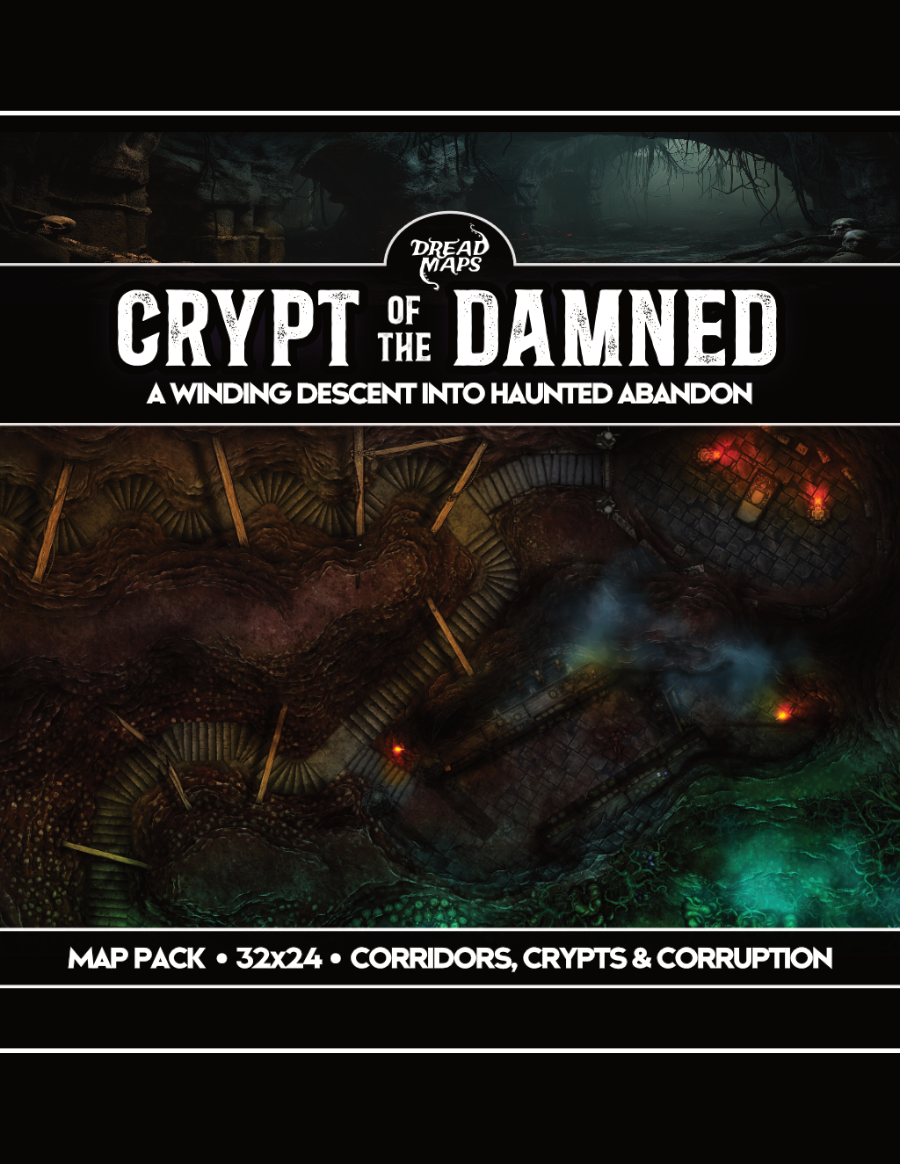 Crypt of the Damned - A Winding Cave Crypt with Haunting Bog (Roll20 ...