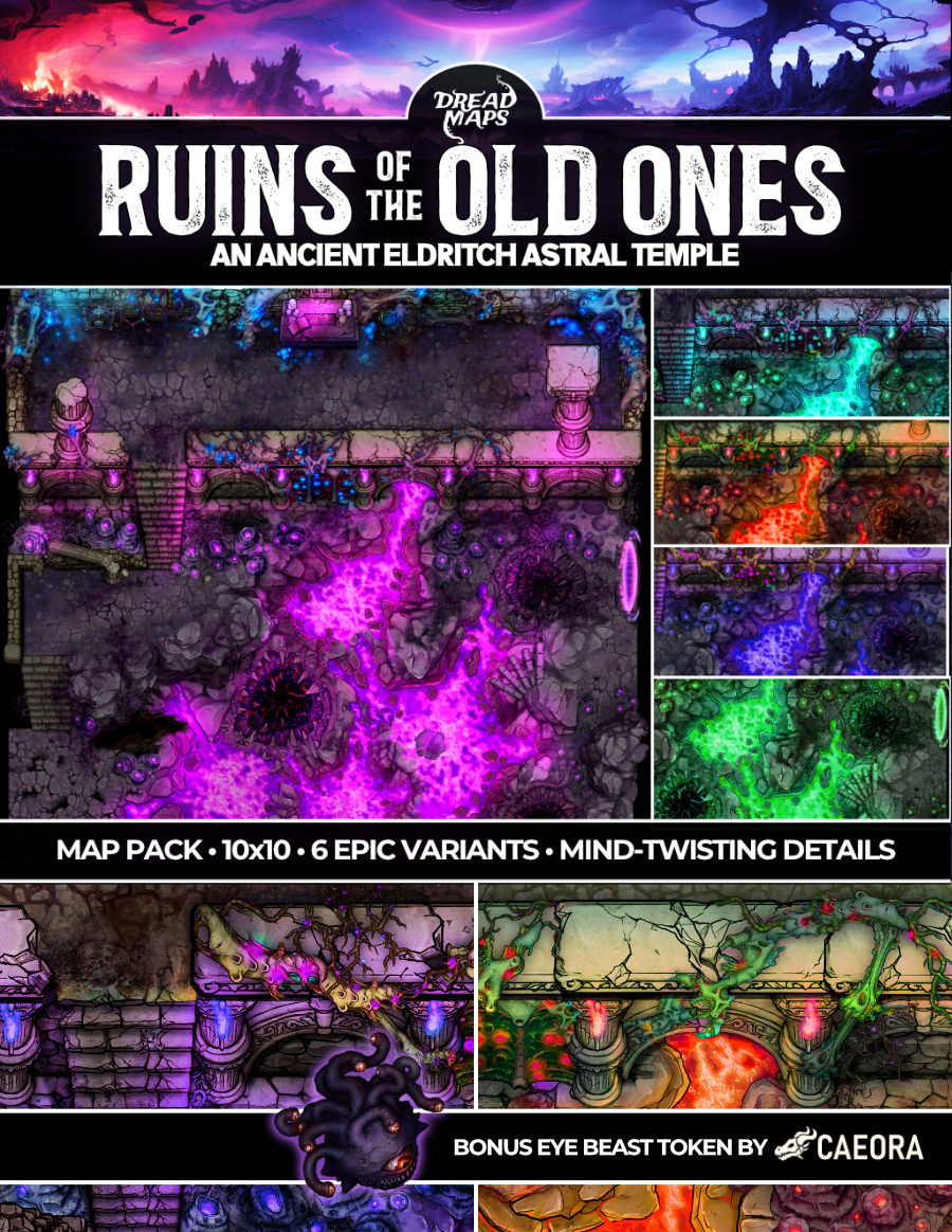 Ruins of the Old Ones - An Ancient Eldritch Astral Temple - Dreadmaps | Caves & Dungeons ...