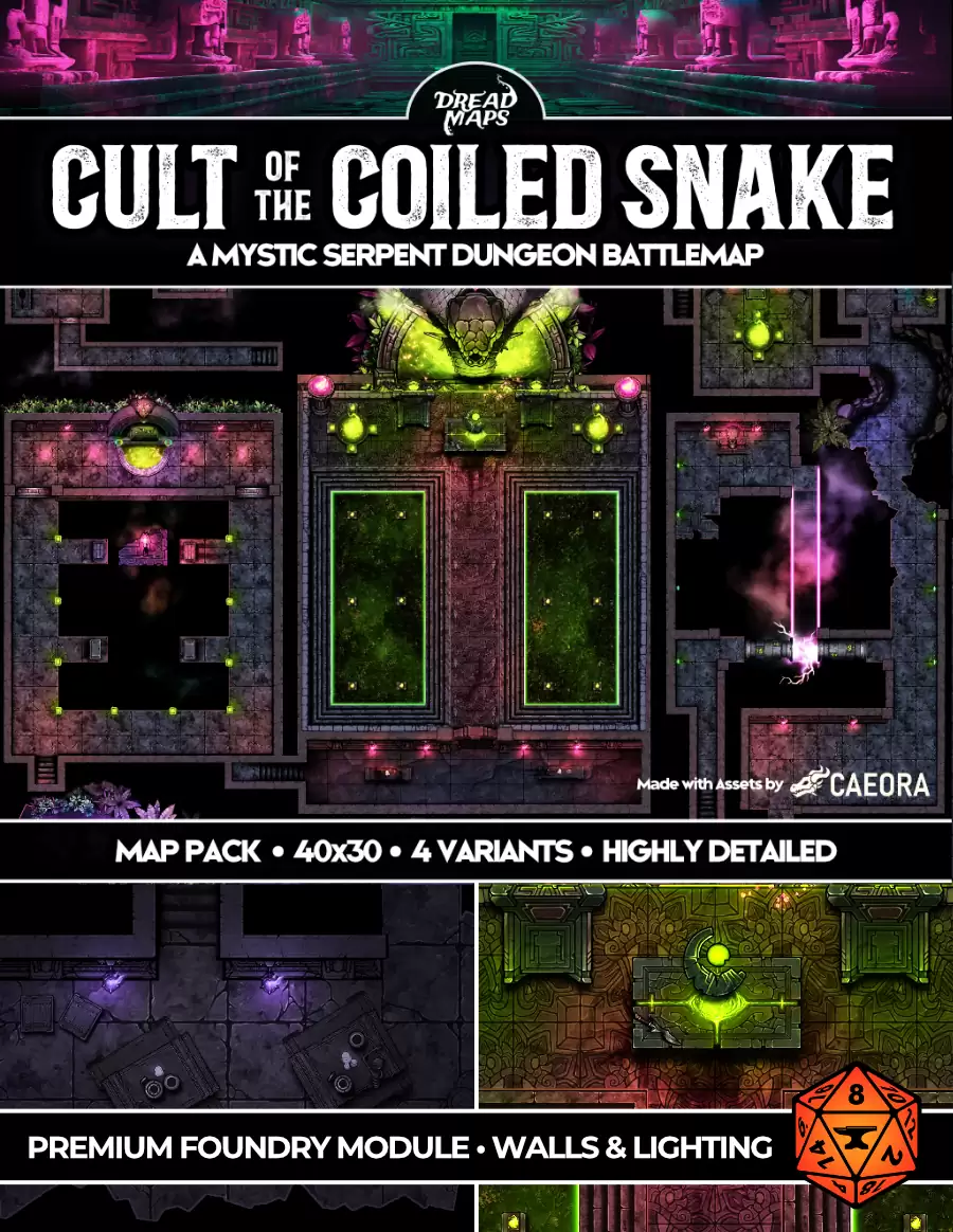 Cult of the Coiled Snake - Serpent Aztec Ritual Dungeon with BBEG Boss ...