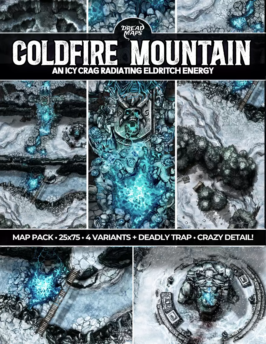 Coldfire Mountain - A Corrupt Icy Snow Mountain, Eldritch Altar, Arcane ...