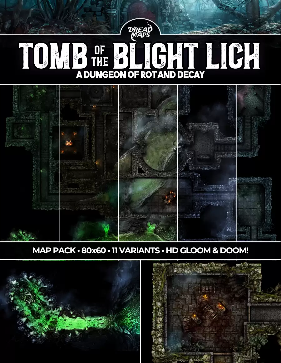 Tomb of the Blight Lich - A Spooky Grim Dark Dungeon filled with Swamp ...