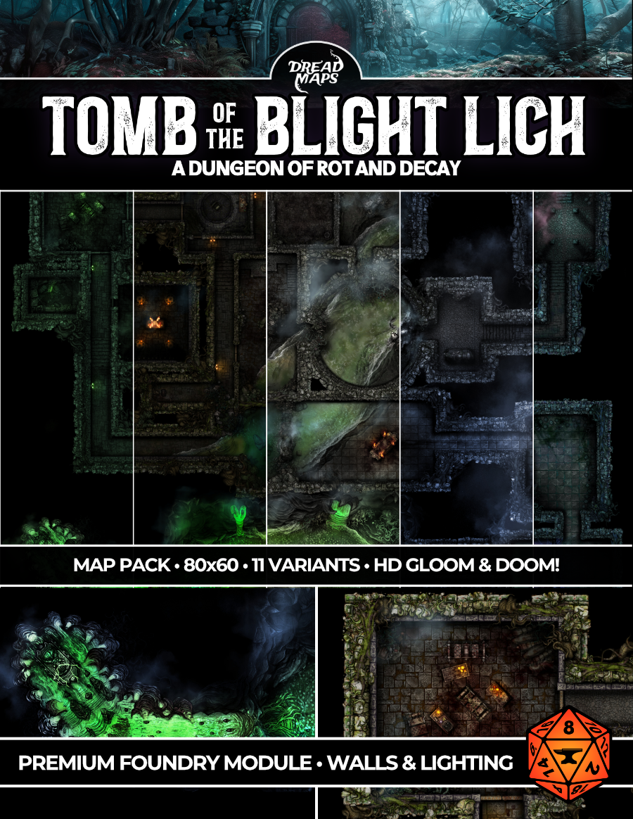 Tomb of the Blight Lich - A Spooky Grim Dark Dungeon filled with Swamp ...