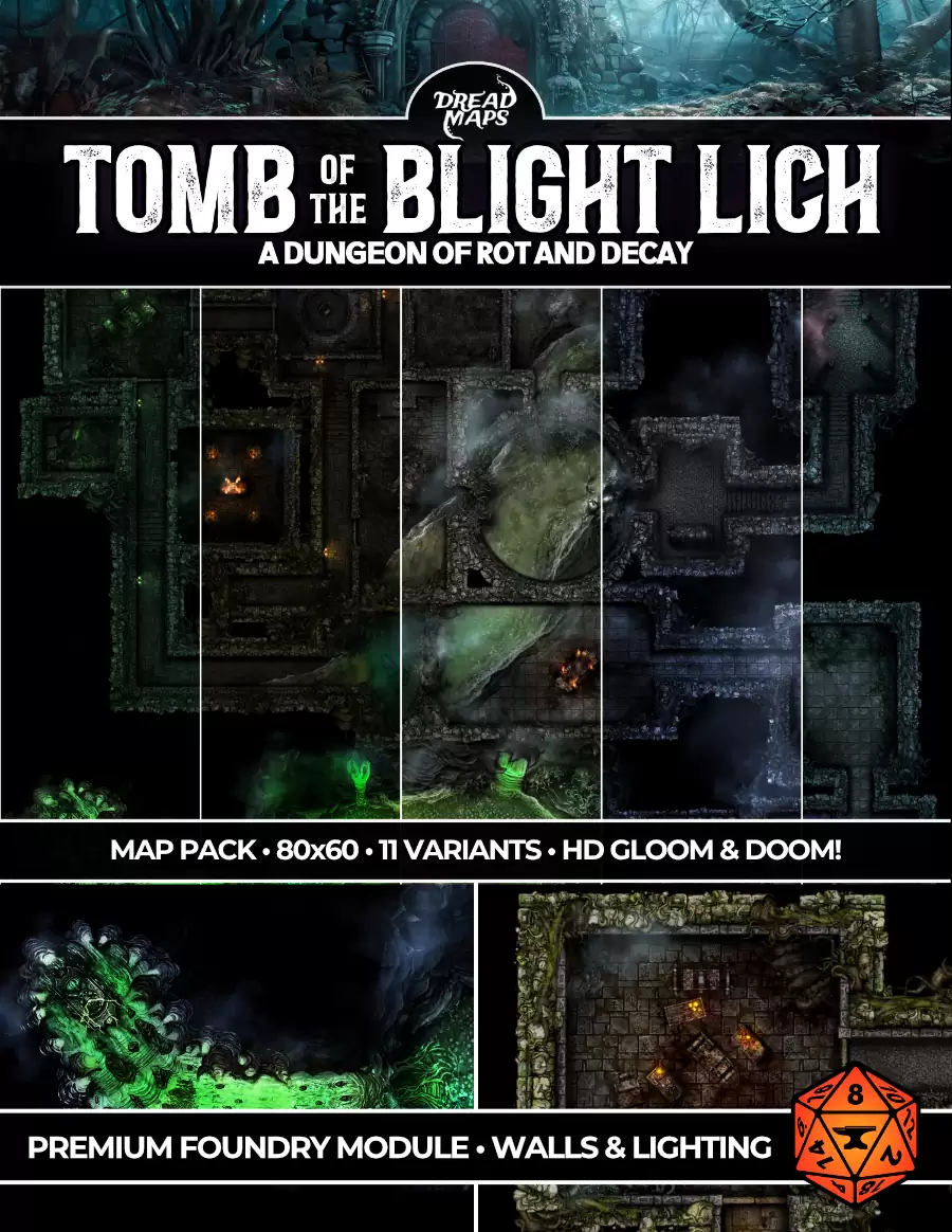 Tomb of the Blight Lich - A Spooky Grim Dark Dungeon filled with Swamp ...