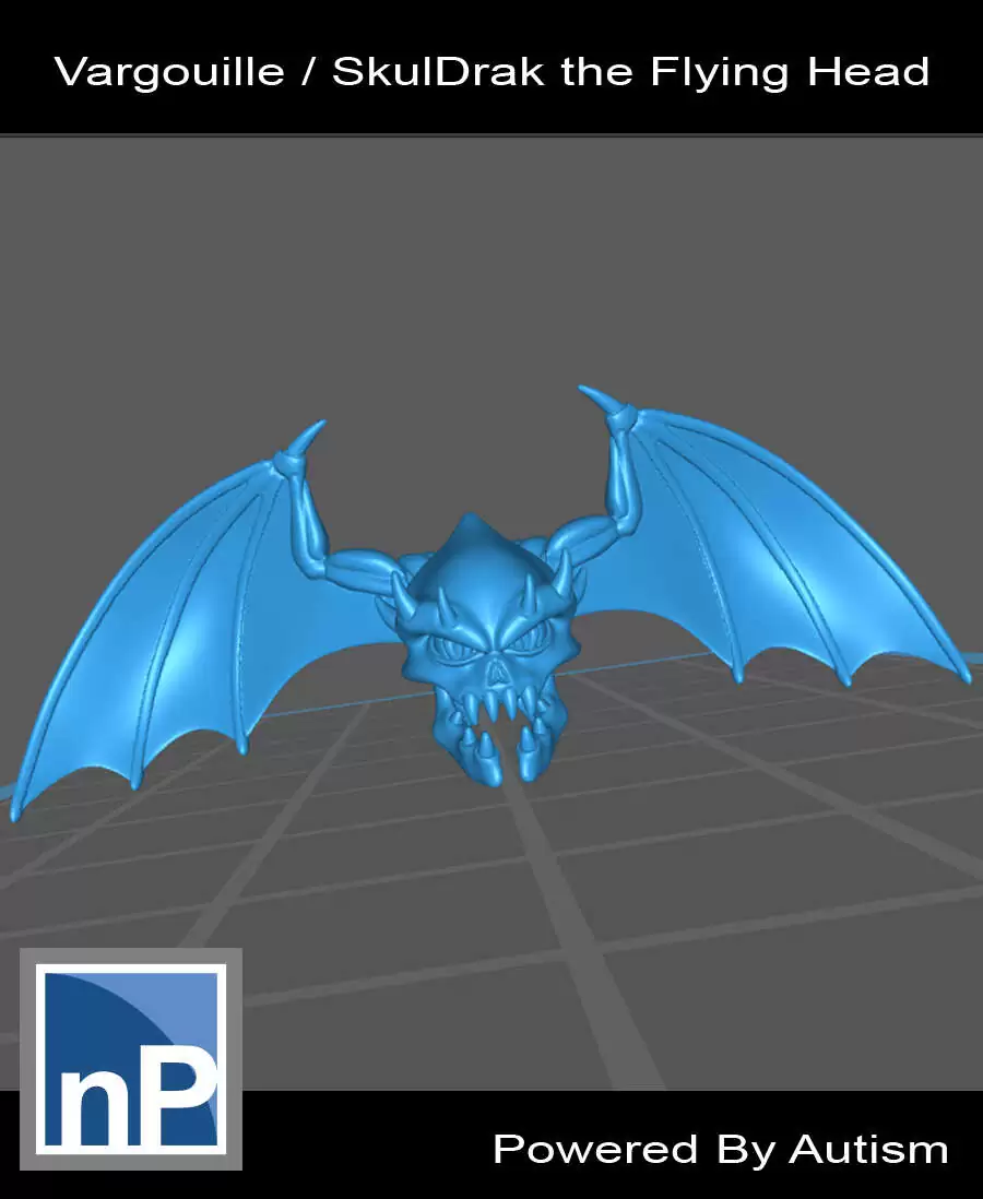Vargouille / SkulDrak the Flying Head [STL] - nonPareil | DriveThruRPG