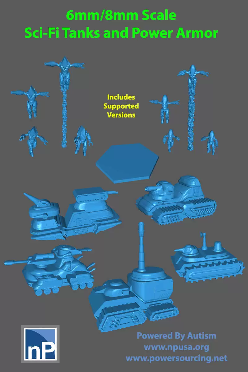 Battletech Tanks and Power Armor (6mm/8mm) - nonPareil | DriveThruRPG