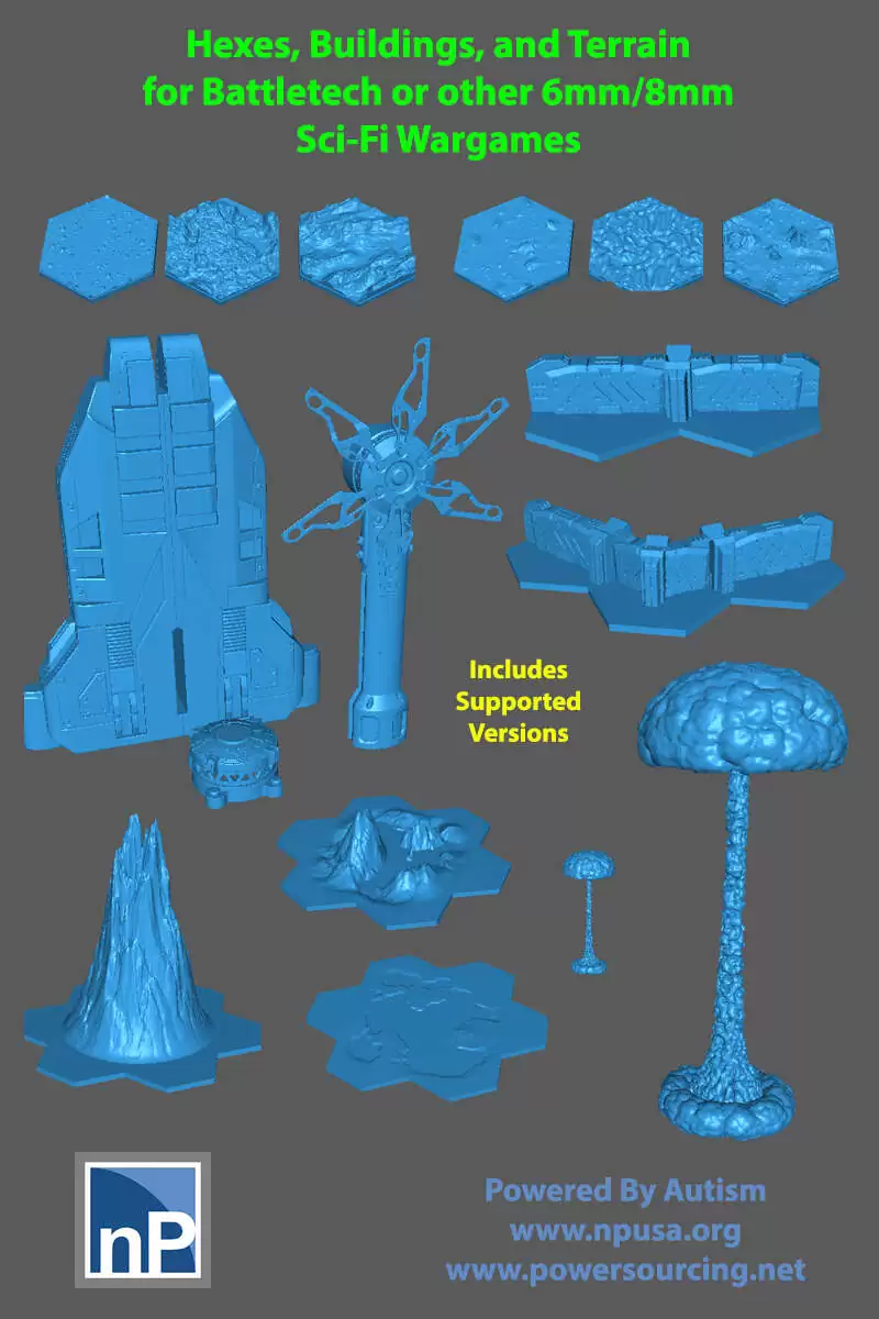 Battletech Buildings, Bases, and Terrain (6mm/8mm) - nonPareil ...