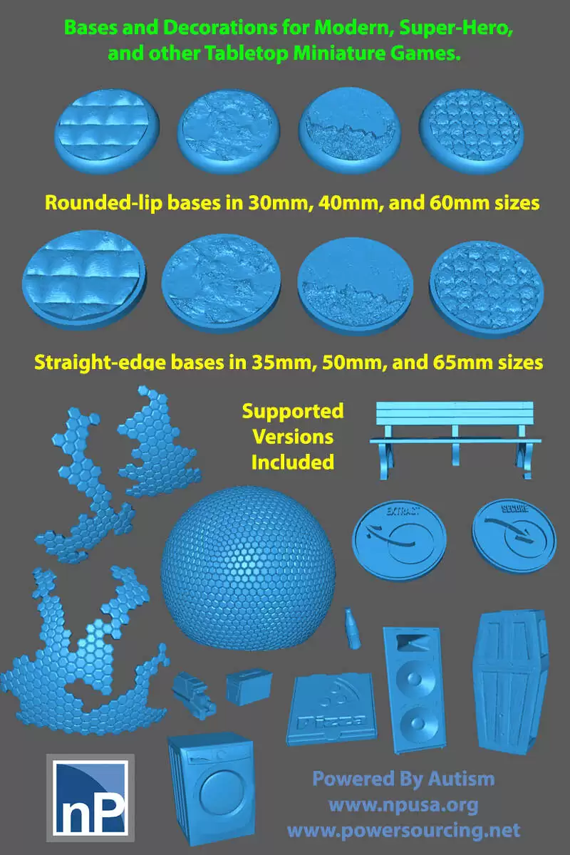 Marvel Crisis Protocol / Batman Miniature Game Bases, Terrain, and ...