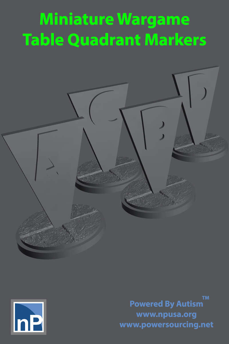 Miniature Wargame Table Quarter Markers - nonPareil | DriveThruRPG