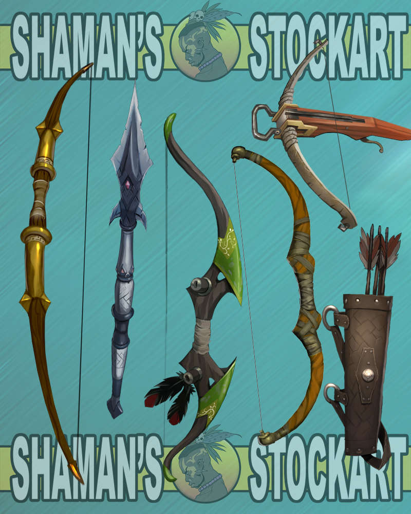 Ranged Weapons - Shaman's Stock Art | Shaman's Stock Art | DriveThruRPG