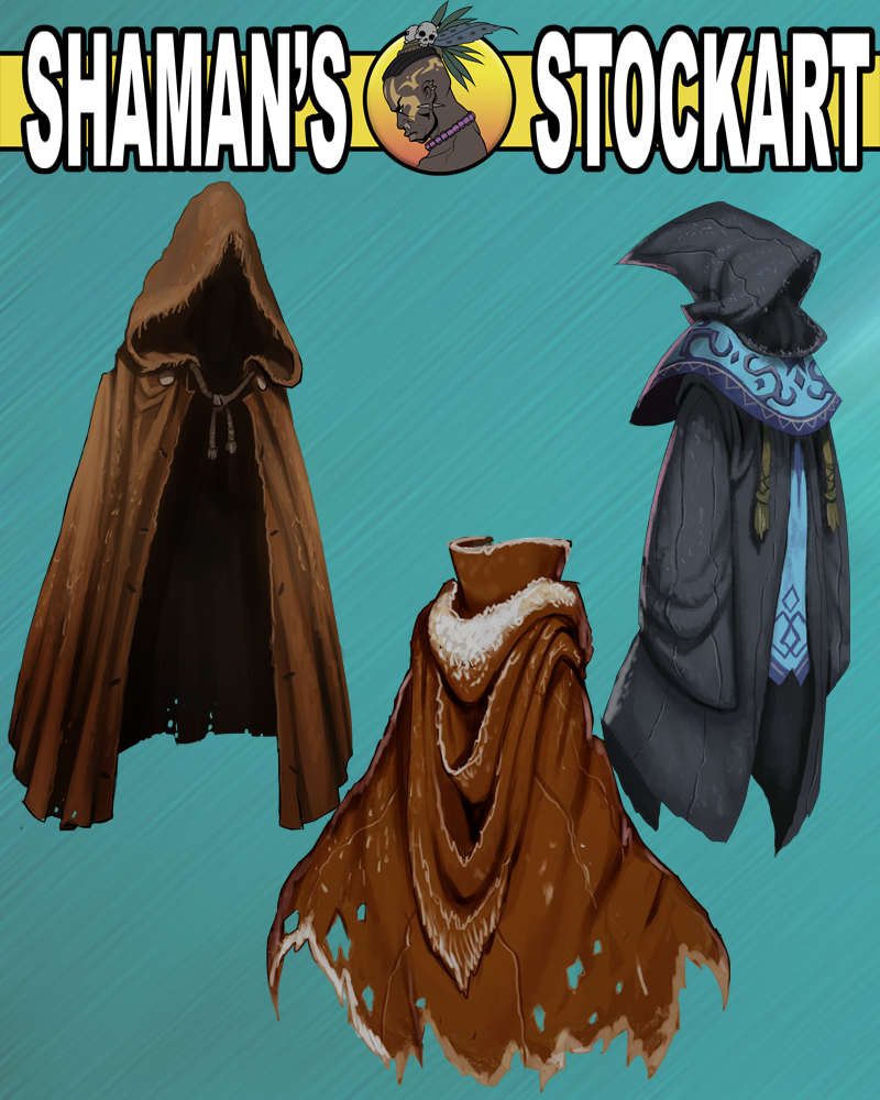 Fantasy Cloaks, Robe, Cape - Shaman's Stock Art | Shaman's Stock Art ...