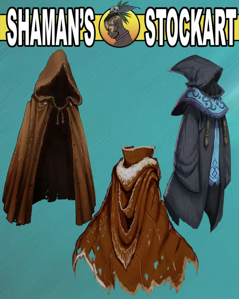 Fantasy Cloaks, Robe, Cape - Shaman's Stock Art | Shaman's Stock Art ...