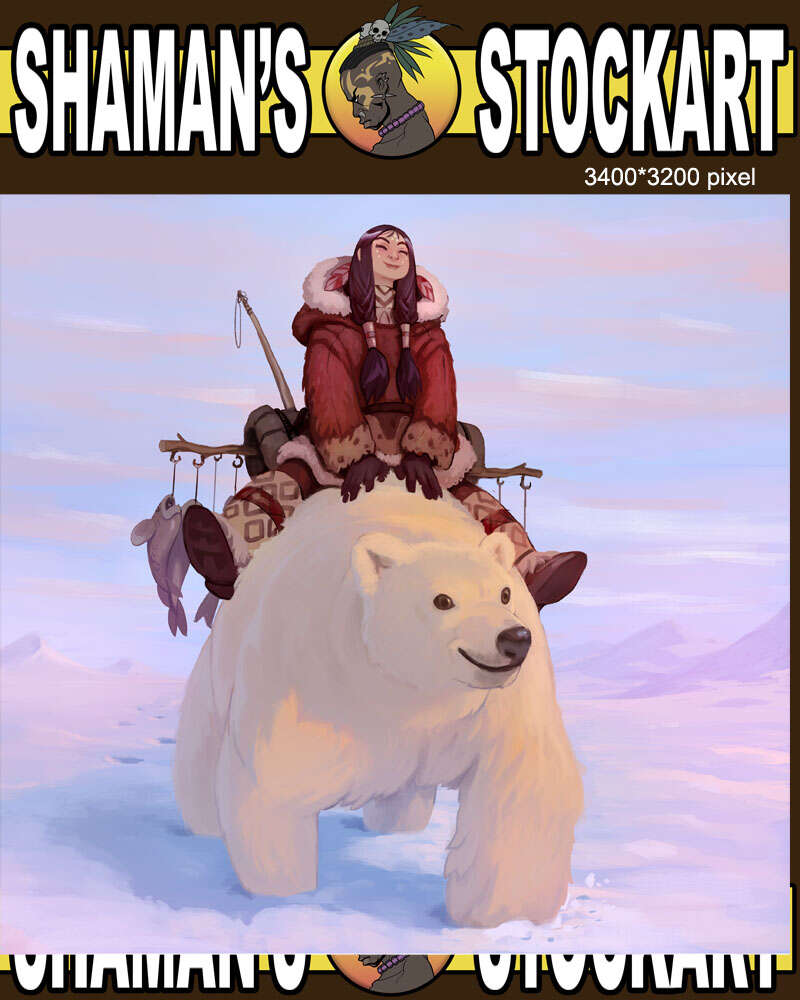 Polar Bear Tamer - Shaman's Stock Art | Shaman's Stock Art | DriveThruRPG