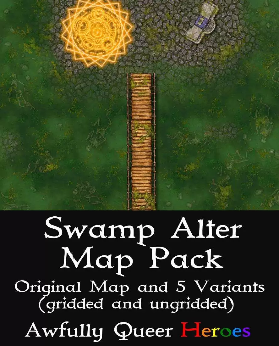 Swamp Alter Map Pack - Awfully Queer Heroes | DriveThruRPG