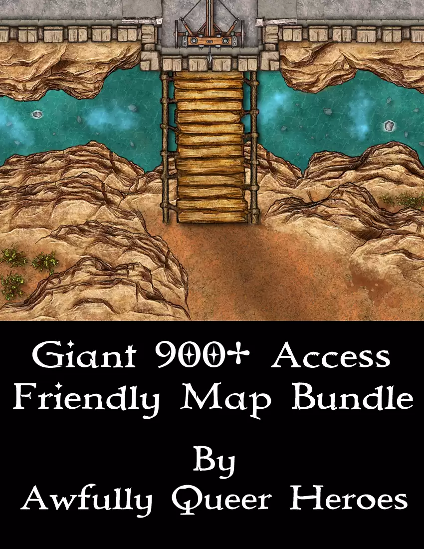 Giant 900+ Access Friendly Map Bundle - Awfully Queer Heroes | DriveThruRPG