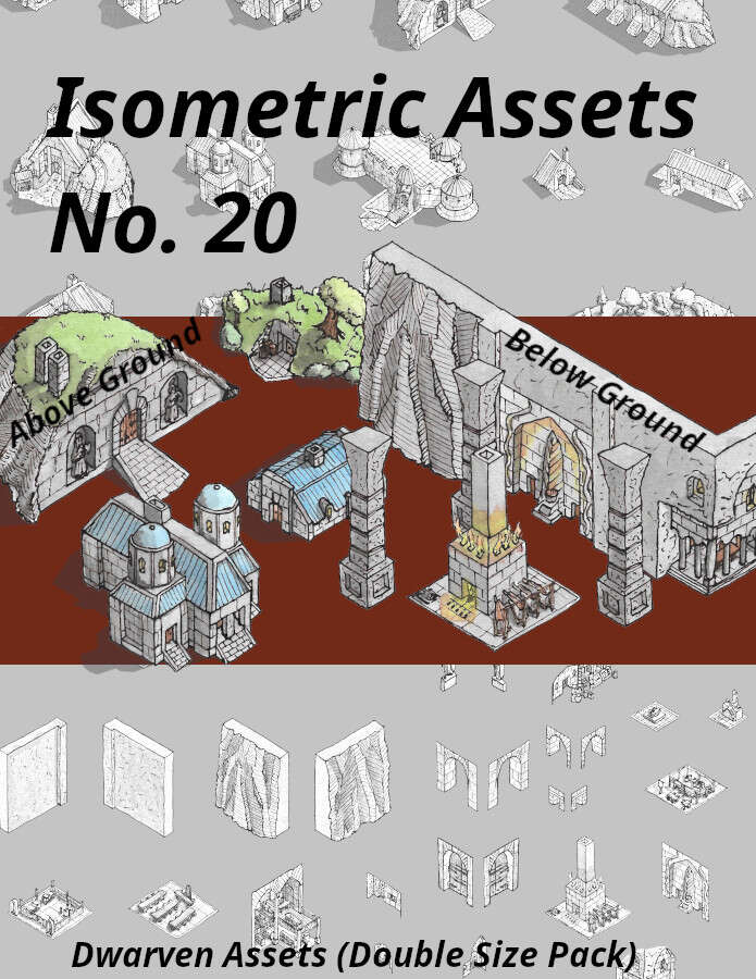 Isometric Assets No. 20, Dwarven Assets (Double Size Pack) - Minish ...