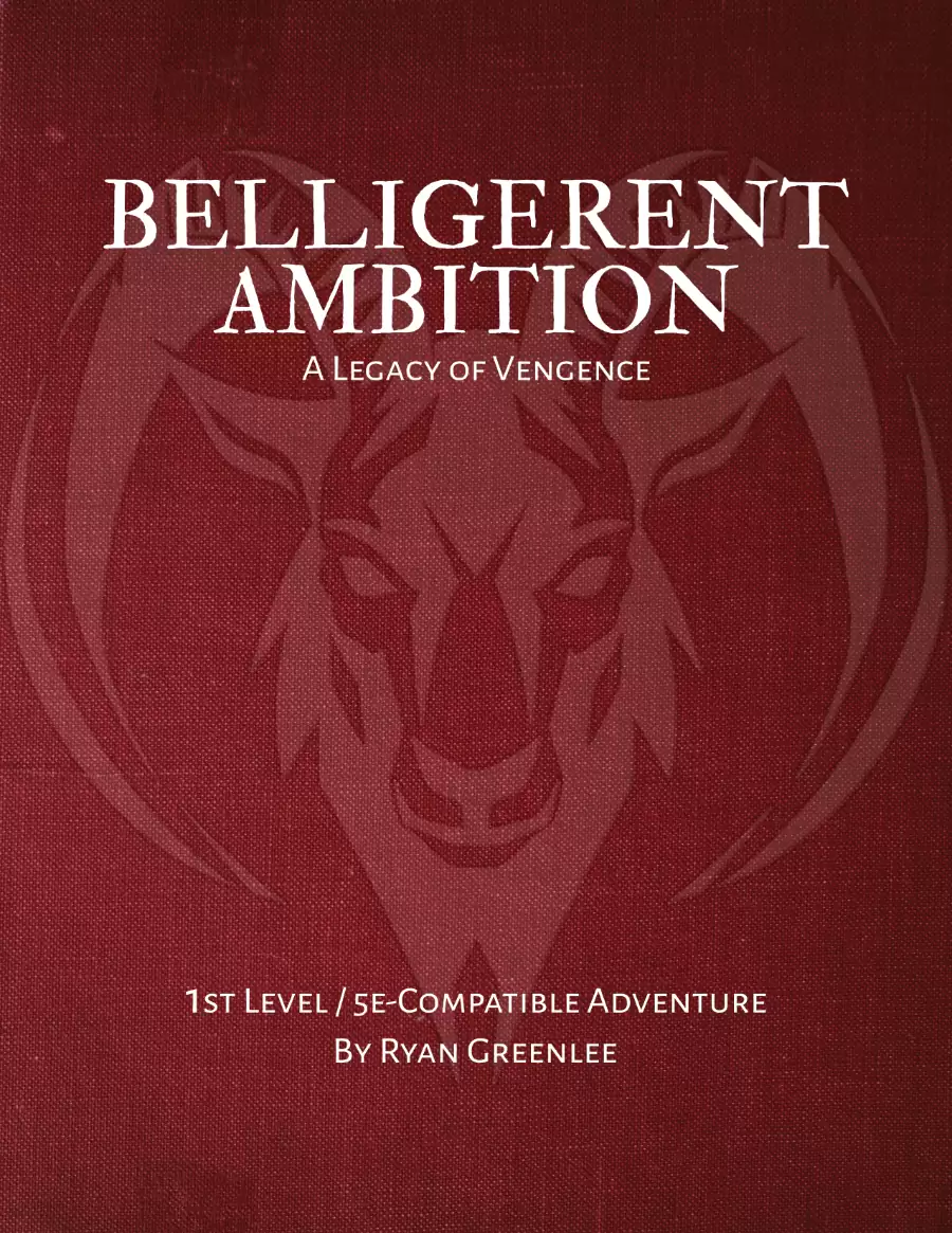Belligerent Ambition - Bleating Deacons Adventure Club | DriveThruRPG