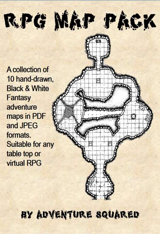 RPG Map Pack - Adventure Squared | DriveThruRPG