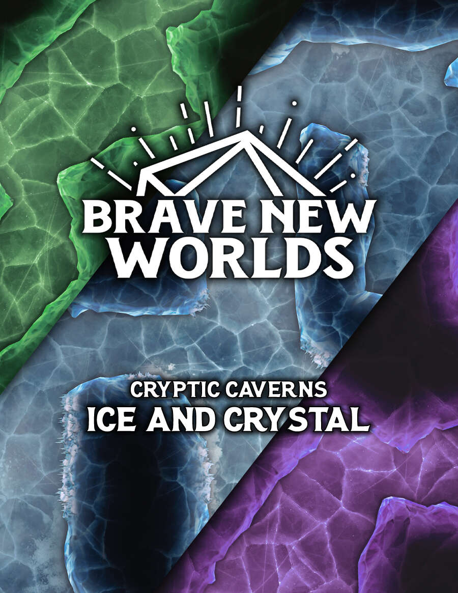 Cryptic Caverns: Ice & Crystal - Brave New Worlds | DriveThruRPG