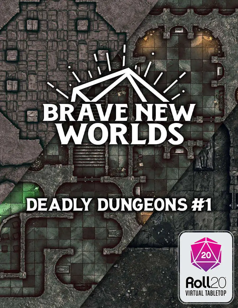 Deadly Dungeons 1 (Roll 20) - Brave New Worlds | DriveThruRPG