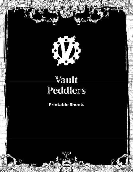 Vault Peddlers (Printable Sheets) - TGS Games | DriveThruRPG