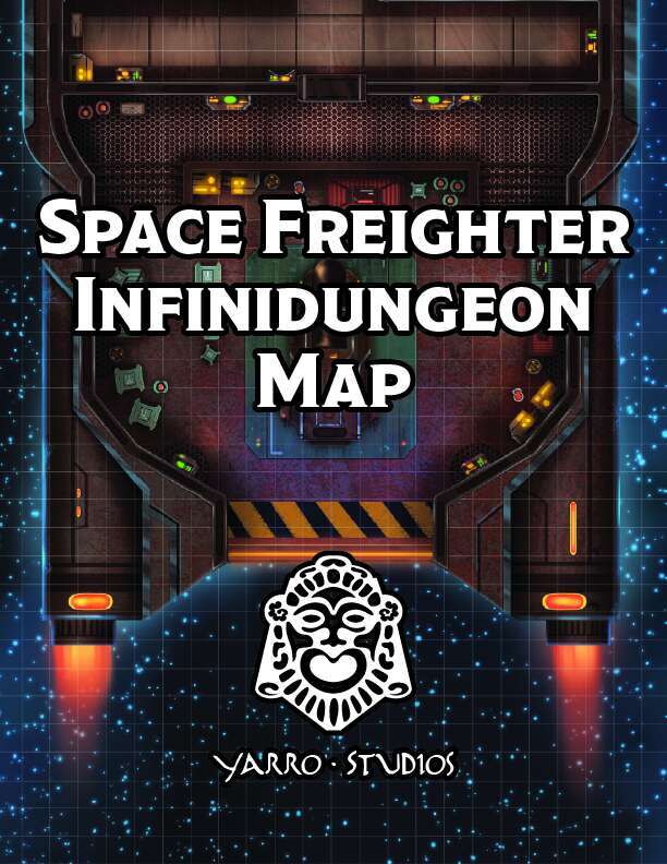Infinidungeon Map: The Space Freighter - Yarro Studios, Inc. | DriveThruRPG