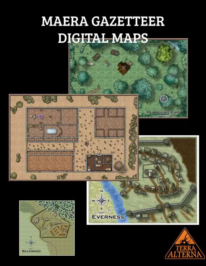 Maera Gazetteer Digital Map Pack - Terra Alterna | DriveThruRPG