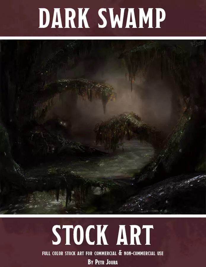 Dark Swamp- Scene or Landscape Art - Tooth and Claw | DriveThruRPG