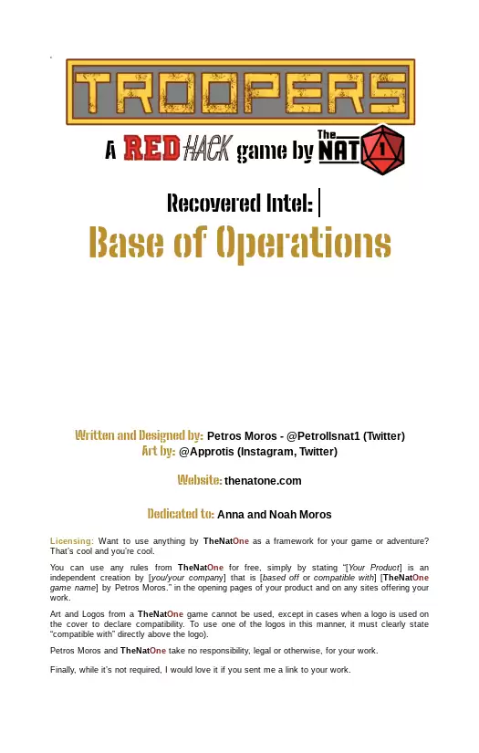 Base of Operations (Troopers: RedHack - Recovered Intel) - TheNatOne ...