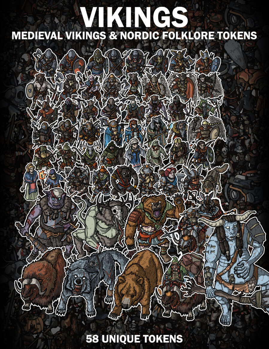 Vikings - Themed Token Set - Brian Wise | DriveThruRPG